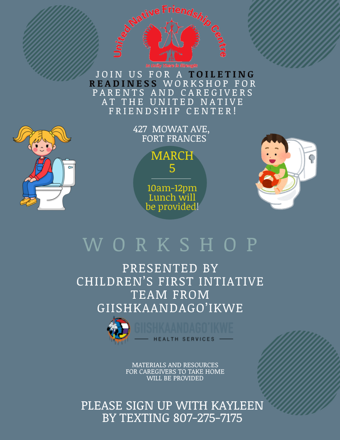 Toileting Readiness Workshop – United Native Friendship Centre